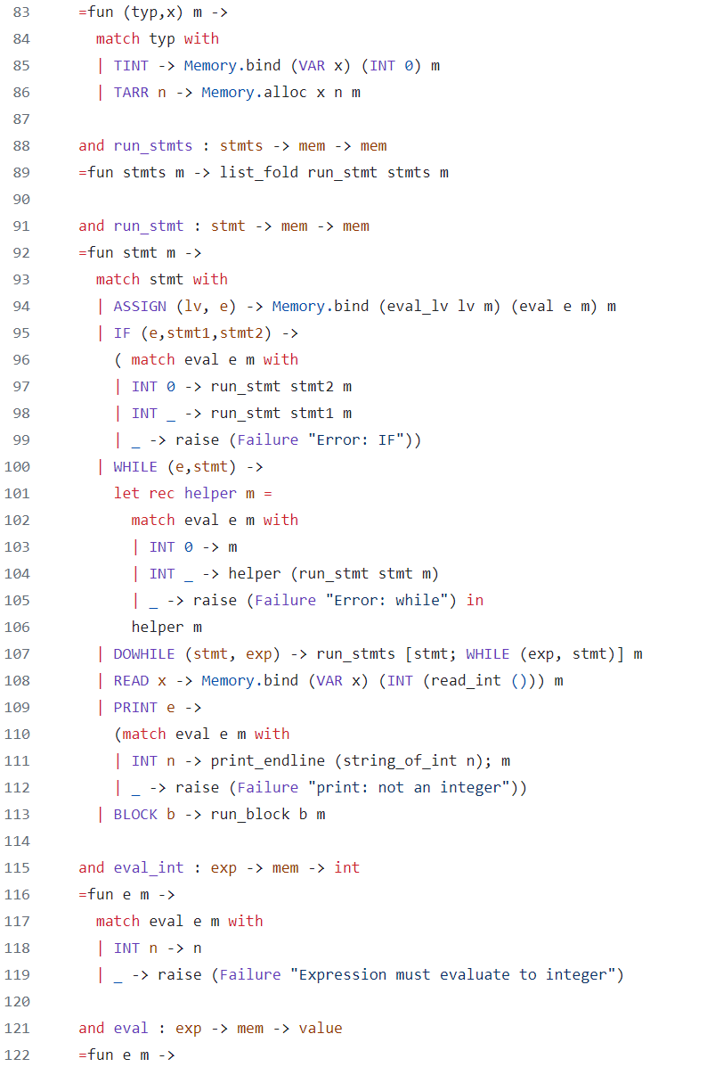 Solved Making translator.ml and optimizer.ml(from given | Chegg.com