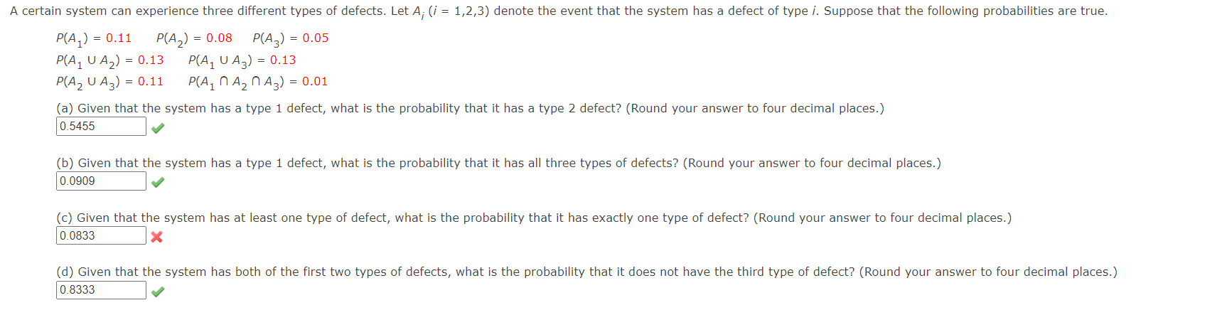 Solved certain system can experience three different types | Chegg.com