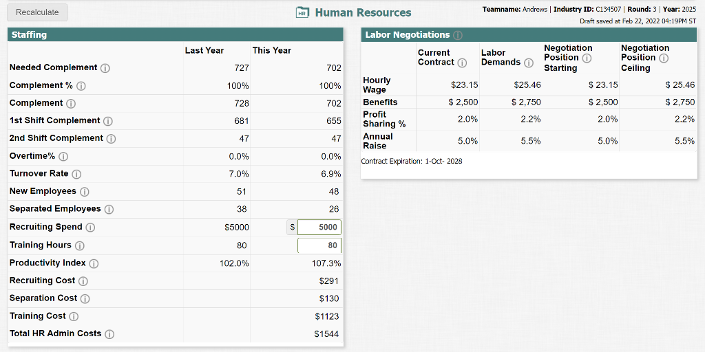 What should i do for round 3 (Capsim)? | Chegg.com