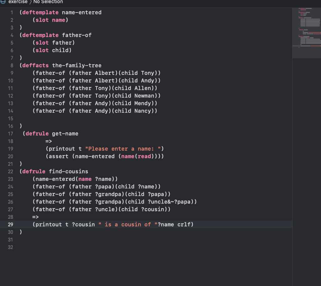 Solved exercise > No Selection | Chegg.com