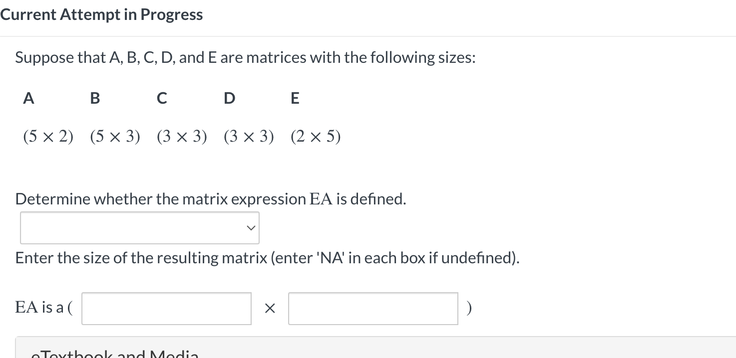 Solved Current Attempt in ProgressSuppose that A, ﻿B, ﻿C, | Chegg.com