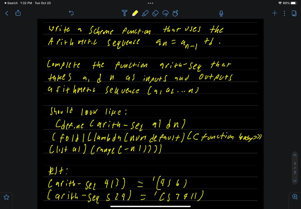 write a scheme function that oses the A rith met.l | Chegg.com write a scheme function that oses the A rith met.l | Chegg.com