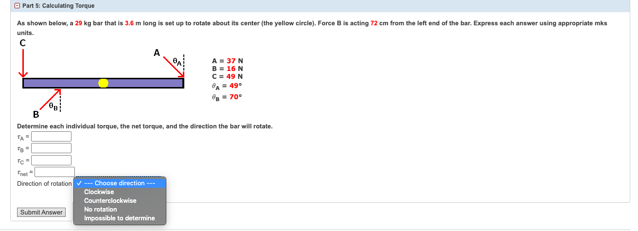 Solved Part 5: Calculating Torque As shown below, a 29 kg | Chegg.com