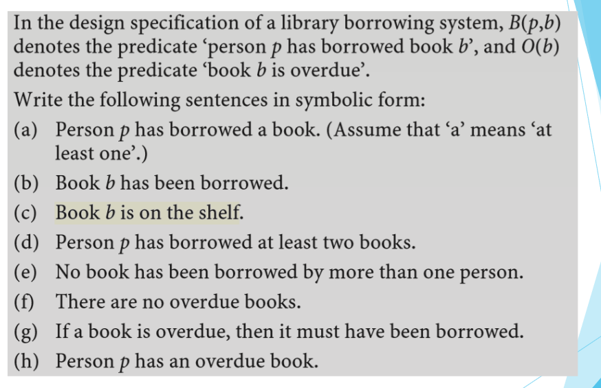 Solved In the design specification of a library borrowing | Chegg.com