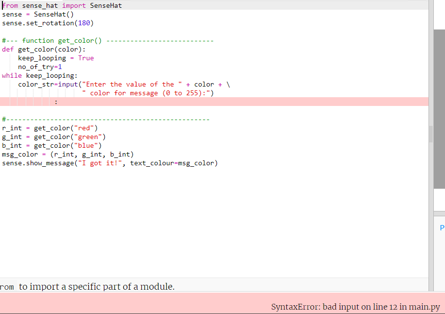 Solved Why is there an error here? How to make the user | Chegg.com