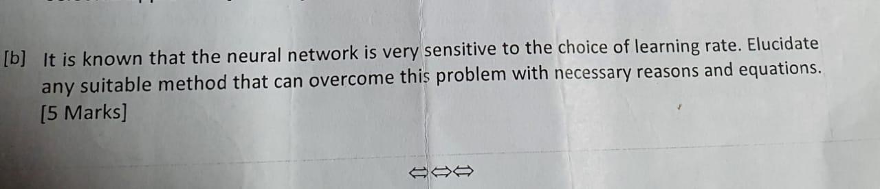 Solved b] It is known that the neural network is very | Chegg.com