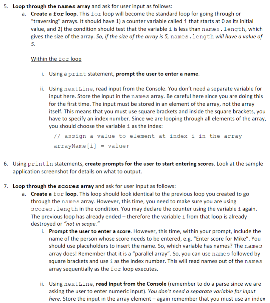 Solved 1. Declare Variables a. Declare an array of integers | Chegg.com