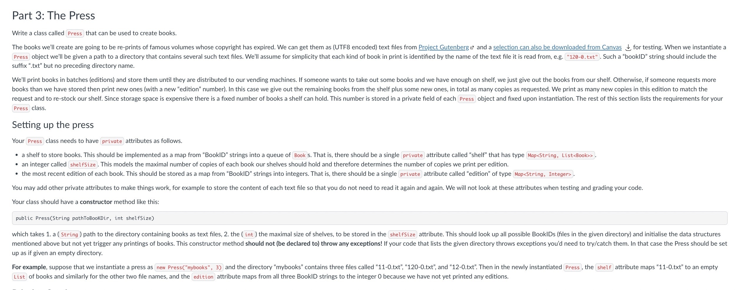 Solved In java, should compile. PLEASE DO NOT POST PART 1 OR | Chegg.com