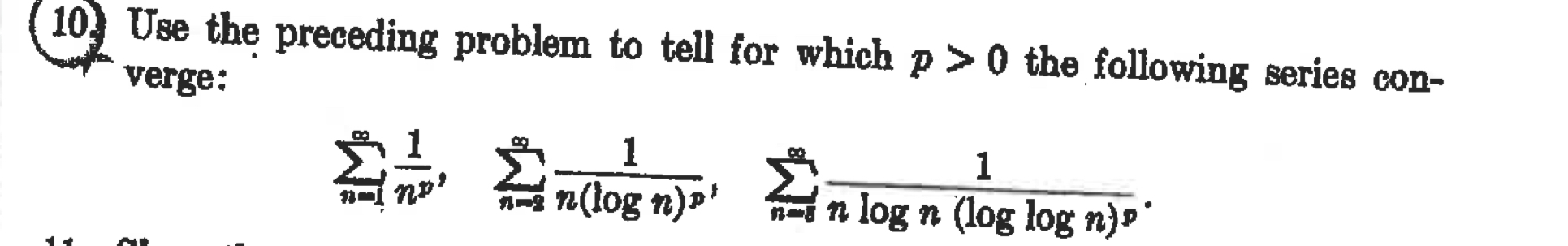 Solved Use the preceding problem to tell for which p>0 ﻿the | Chegg.com