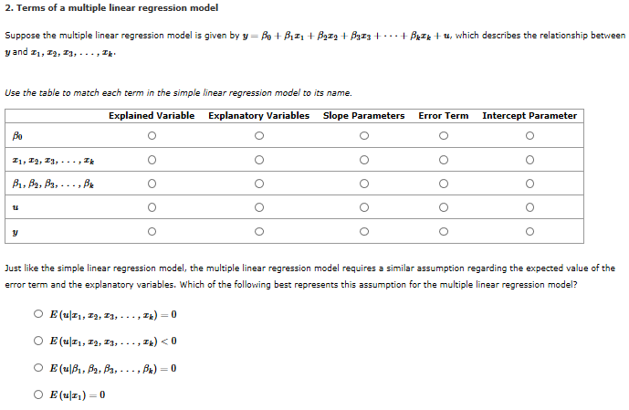 Solved 3 First Order Ols Conditions Multiple Regression