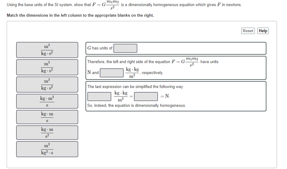 Solved Using the base units of the SI system, show that | Chegg.com