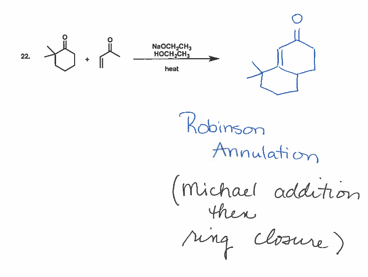 Solved 22. . NaOCH CHE HOCH,CH heat Robinson Annulation | Chegg.com