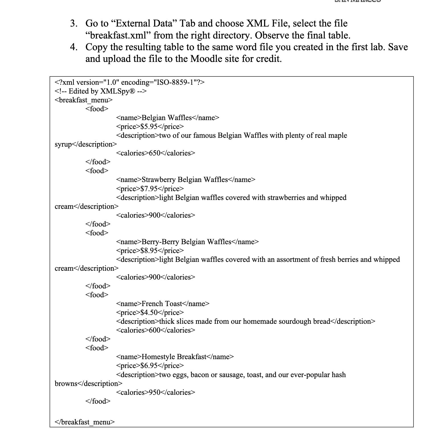 Solved 2 Create A Simple Xml Here Is A Simple Script For 6287