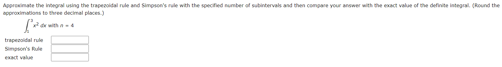 Solved Approximate the integral using the trapezoidal rule | Chegg.com