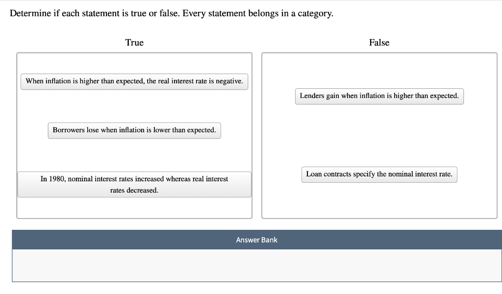 Solved Determine if each statement is true or false. Every | Chegg.com