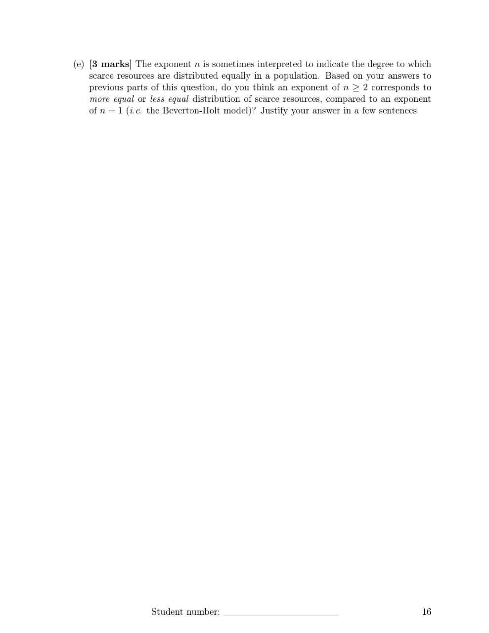 Solved 11. For any positive integer n, the Hassell model of | Chegg.com