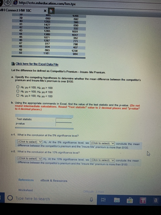 Solved http://et MH Connect HW 10C connect MH Connect HW 10C | Chegg.com