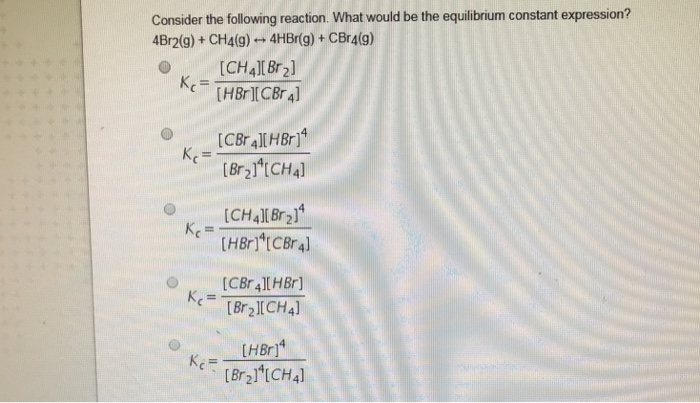 Solved Consider the following reaction. What would be the | Chegg.com