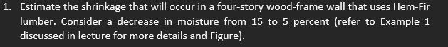 Solved Estimate the shrinkage that will occur in a | Chegg.com