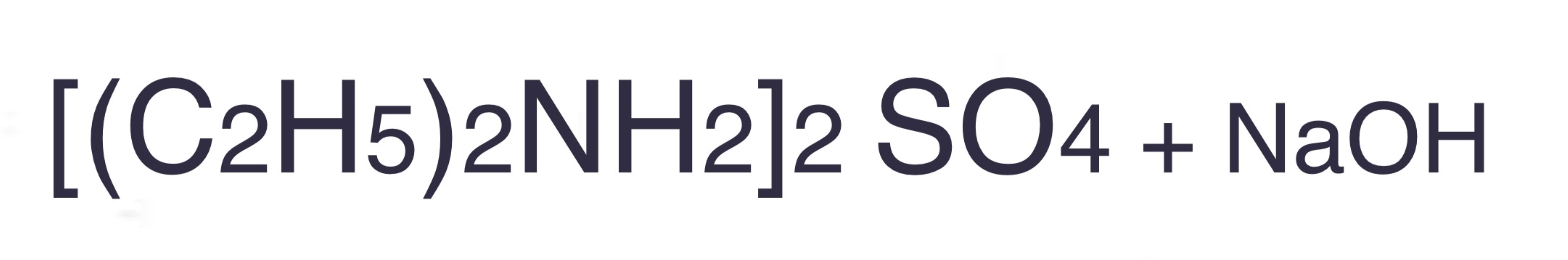 Solved [(C2H5)2NH2]2SO4+NaOH | Chegg.com