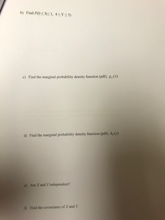 Solved 3. Suppose that two continuous random variables X and | Chegg.com