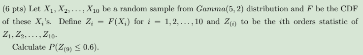 Solved Let X1, X2, . . . , X10 be a random sample from | Chegg.com
