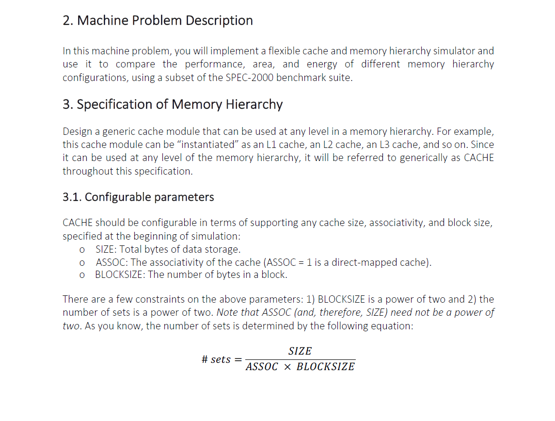 2. Machine Problem Description In this machine | Chegg.com