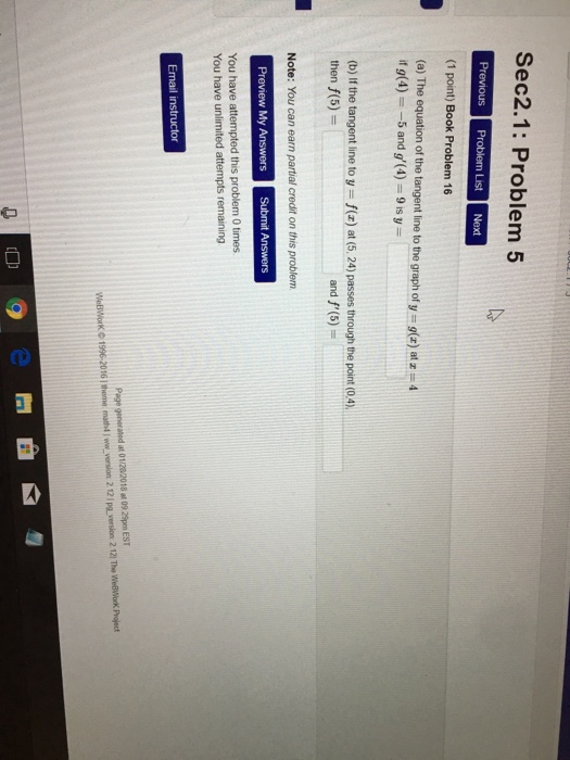 Solved Sec2.1: Problem 5 List Next (1 point) Book Problem 16 | Chegg.com