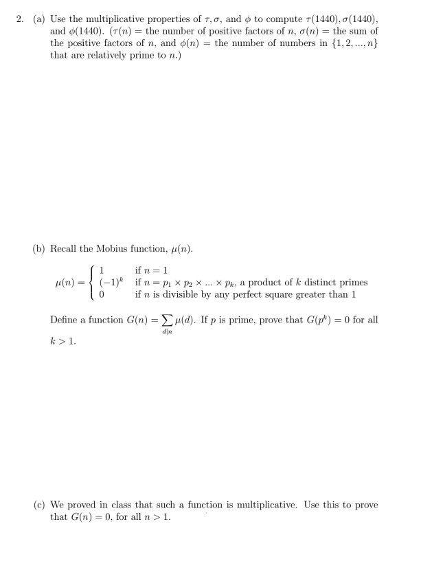 Solved (a) Use the multiplicative properties of T,o, and φ | Chegg.com