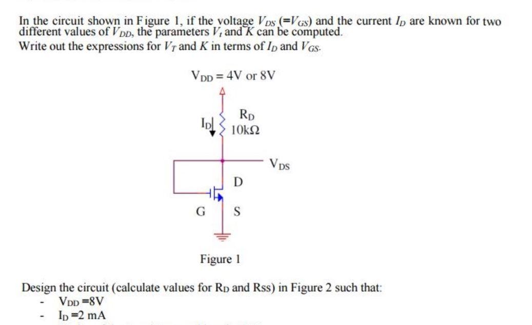 Solved In the circuit shown in Figure 1, if the voltage Vps | Chegg.com