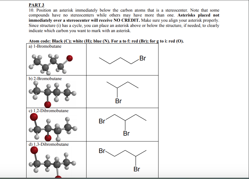 Solved PART 3 10. Position an asterisk immediately below the | Chegg.com