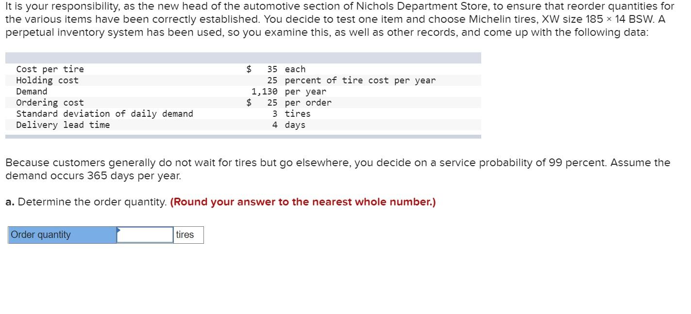 Solved It is your responsibility, as the new head of the | Chegg.com