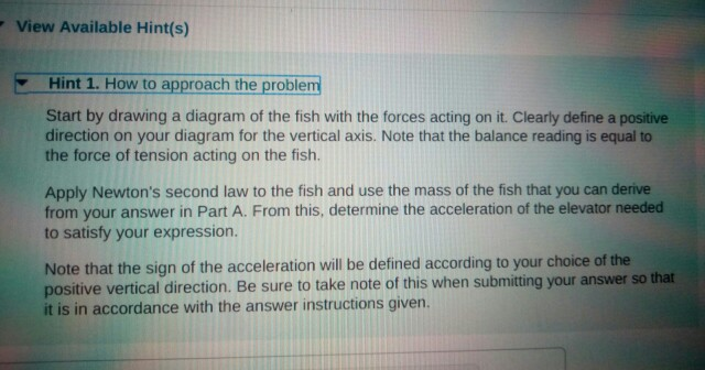 Solved View Available Hint(s) Hint 1, How to approach the | Chegg.com