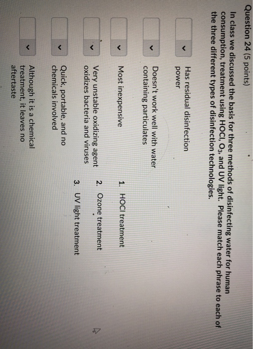 Solved Question 24 (5 points) In class we discussed the | Chegg.com