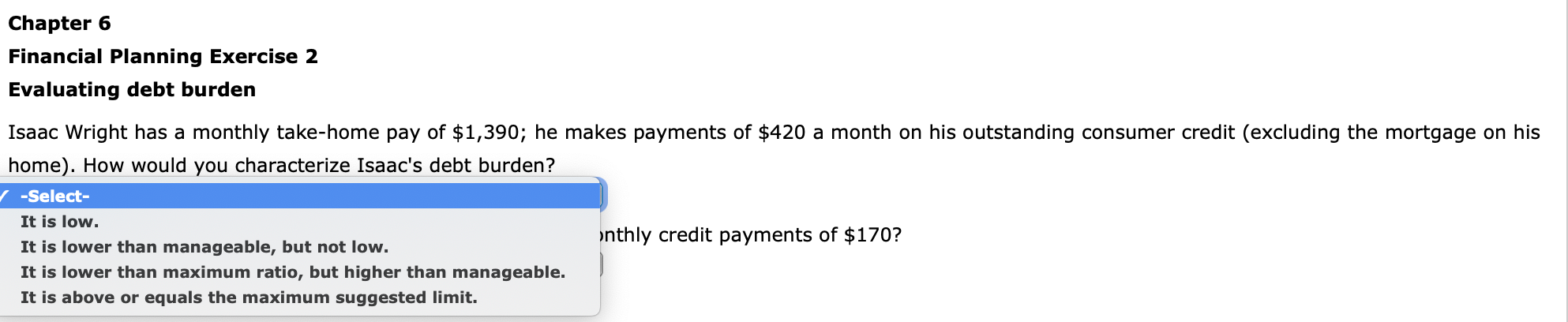 Solved Chapter 6 Financial Planning Exercise 2 Evaluating | Chegg.com