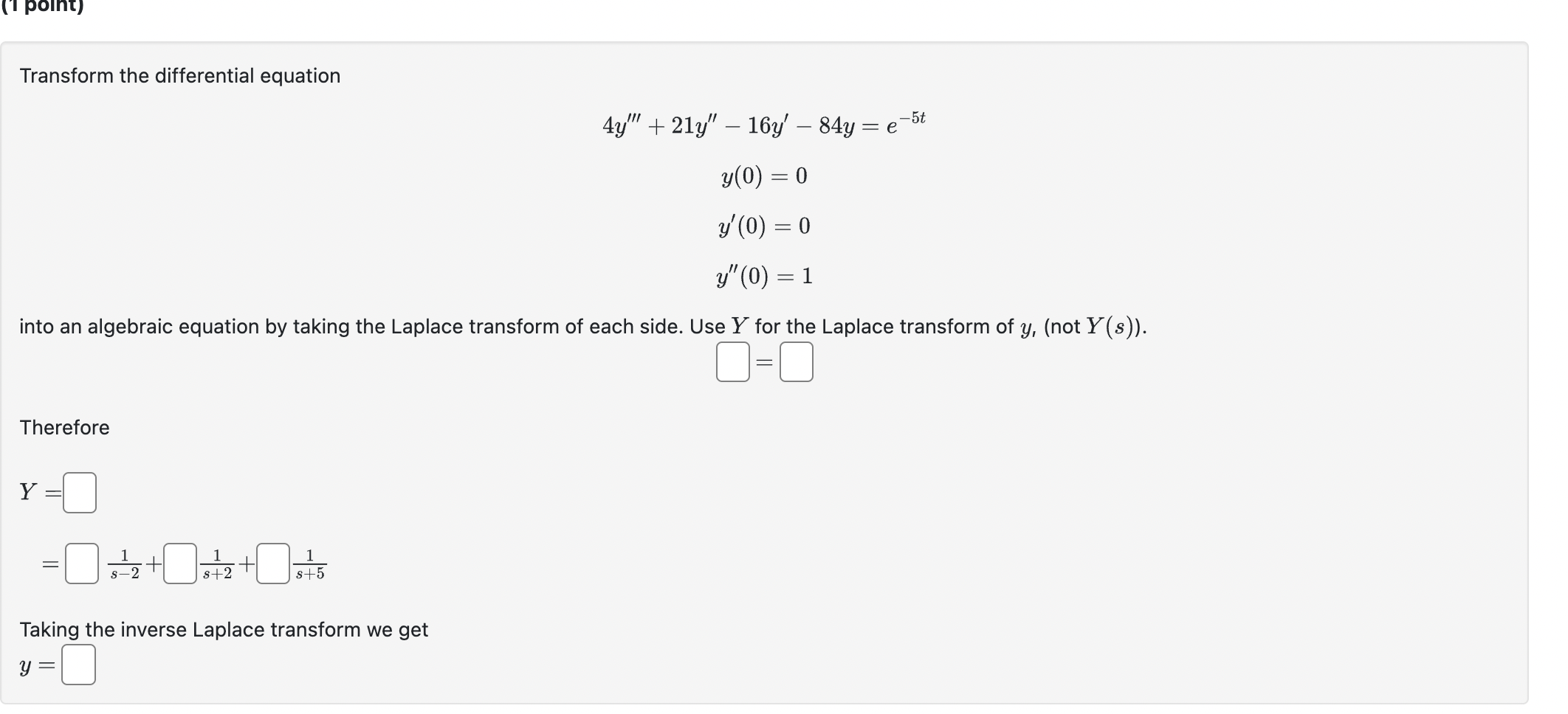 Solved Transform the differential equation | Chegg.com