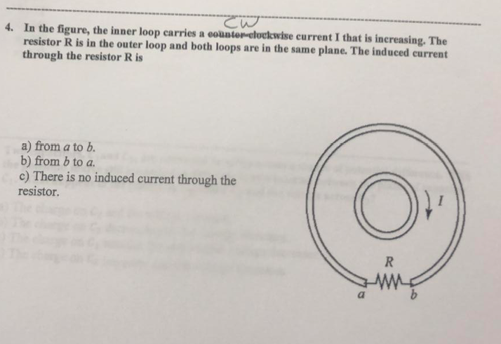 Solved cw 4. In the figure, the inner loop carries a | Chegg.com
