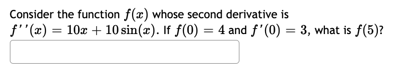 Solved Consider the function f(x) whose second derivative is | Chegg.com