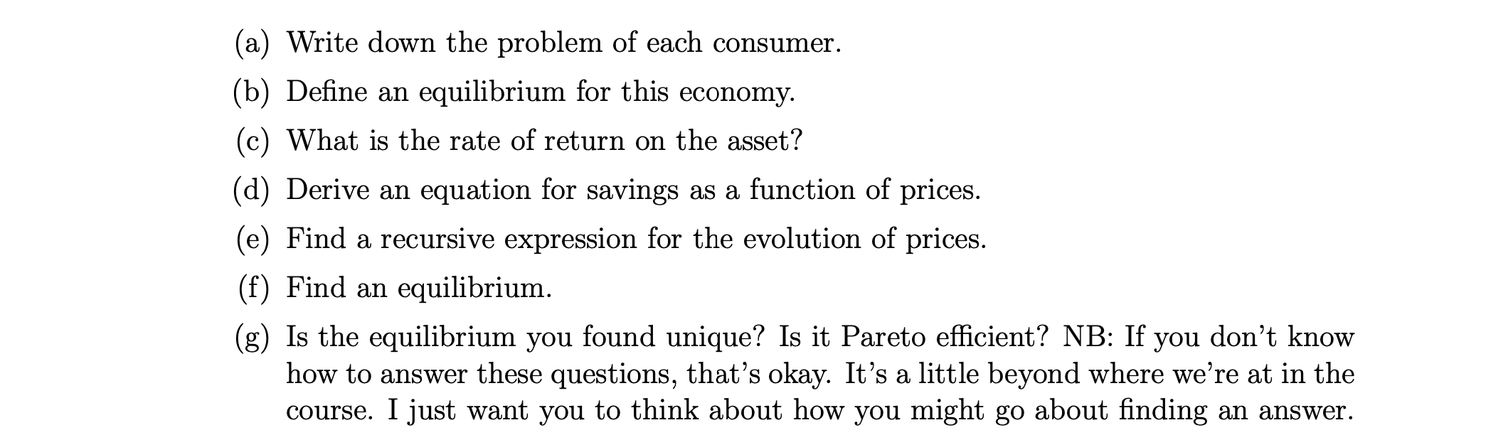 Solved 4. An Endowment Version of the OLG Model: Consider an | Chegg.com