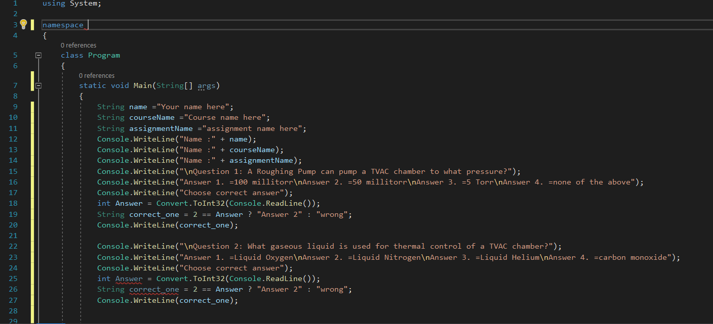 Solved Two Problems: Programming language used: C# 1.) I | Chegg.com