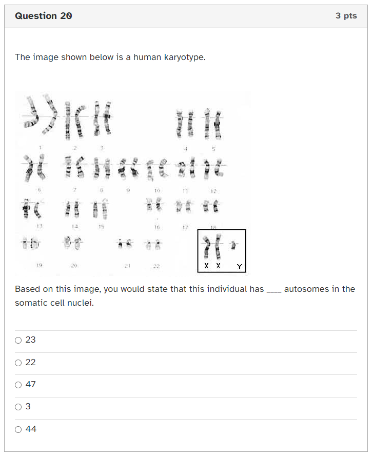 Solved The image shown below is a human karyotype. Based on | Chegg.com