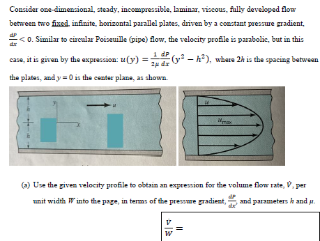 Solved dx Consider one-dimensional, steady, incompressible, | Chegg.com
