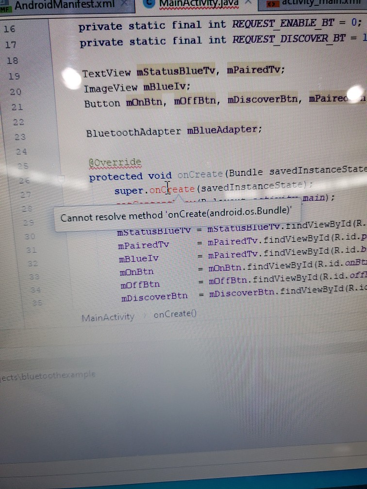 Solved how to solve this issue with line of code on android | Chegg.com