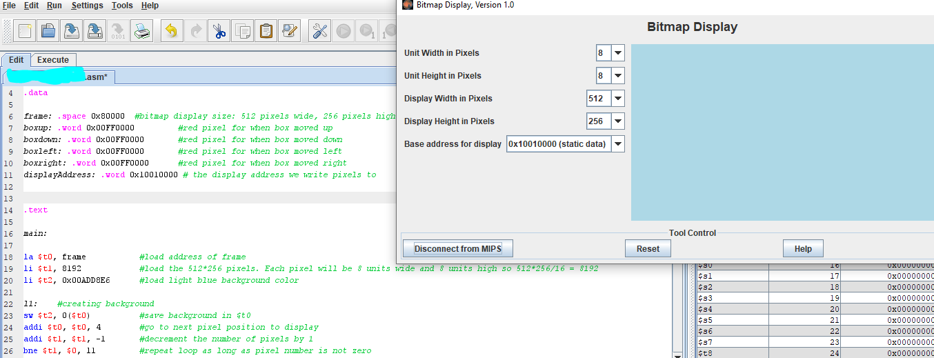 Solved Please continue my mips code using MARS. I have | Chegg.com