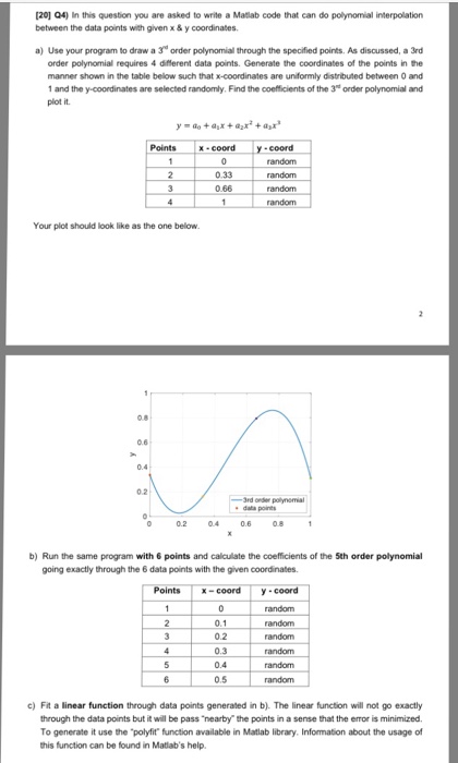 Solved In this question you are asked to write a Matlab code | Chegg.com