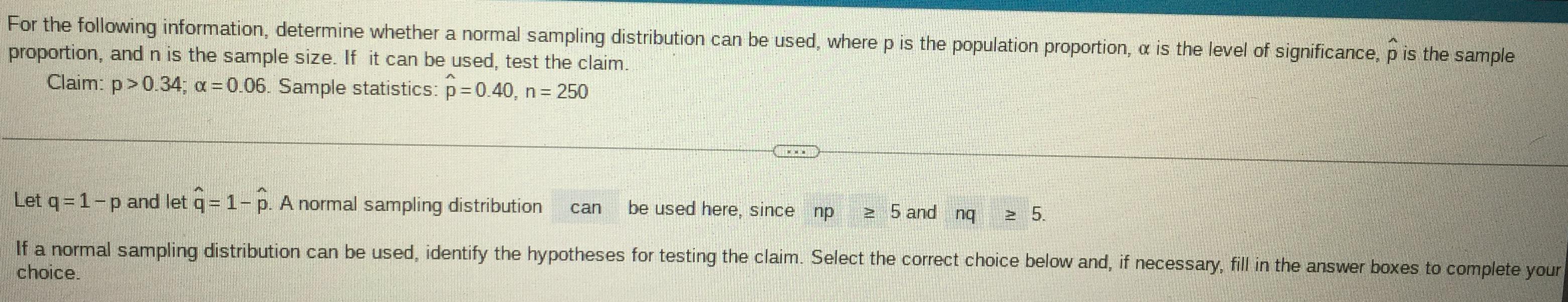 Solved For the following information, determine whether a | Chegg.com