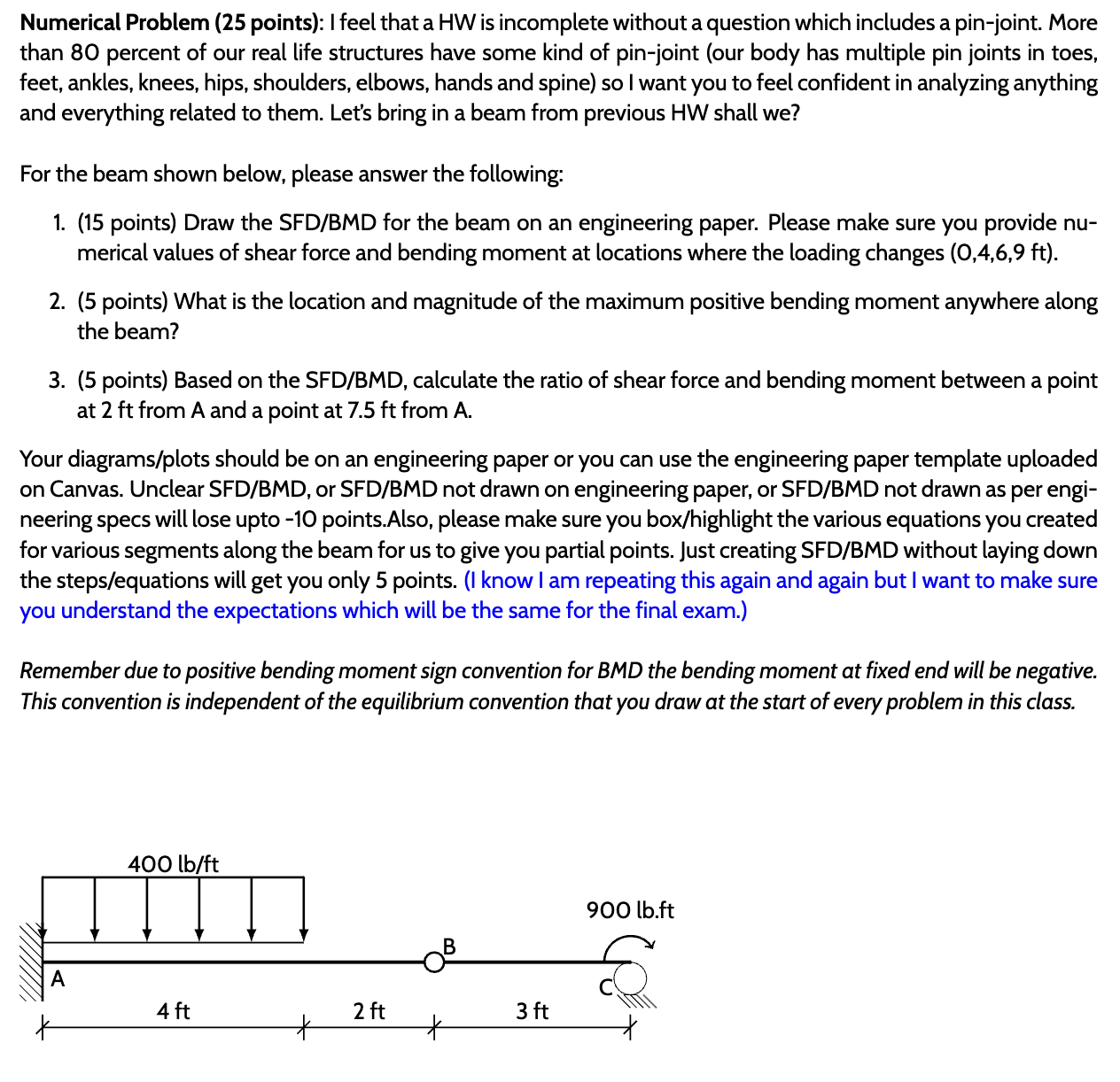 Solved Numerical Problem ( 25 points): For the beam shown | Chegg.com Solved Numerical Problem ( 25 points): For the beam shown | Chegg.com