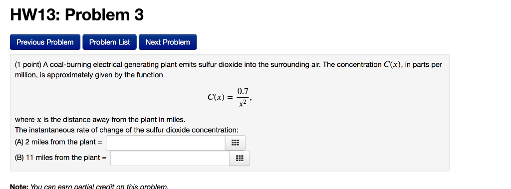 Solved HW13: Problem 3 Previous Problem Problem List Next | Chegg.com