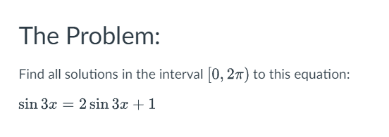 Solved The Problem:Find all solutions in the interval [0,2π) | Chegg.com