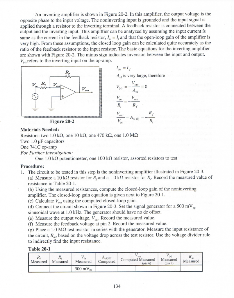 Solved Name Date Class Linear Op-Amp Circuits Reading: Floyd | Chegg.com